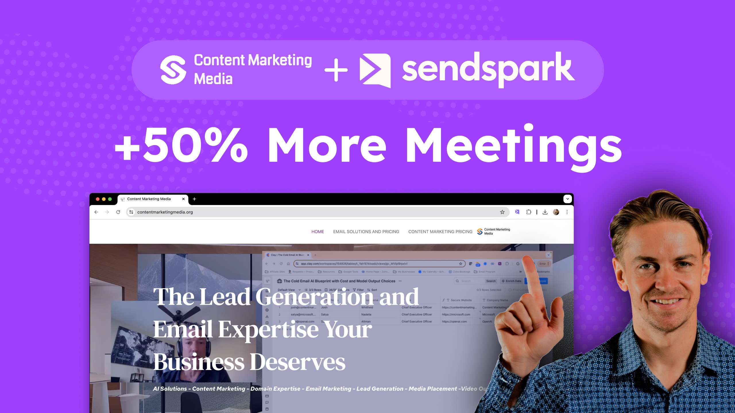 Case Study | Content Marketing Media Uses Sendspark + Clay to Scale